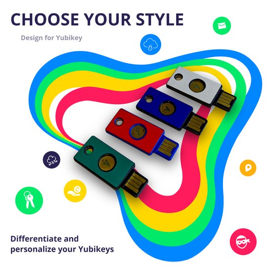 Zerald - 4x étuis Yubikey. Distinguez et personnalisez vos Yubikeys ...