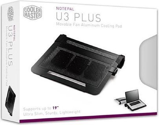 Cooler Master Notepal U3 Plus Laptop koeler Zwart | bol.com
