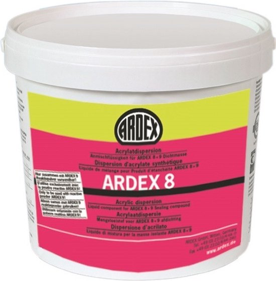 Ardex 8 - Afdichtings Produkt - Acrylaat Dispercie - 20 kg | bol