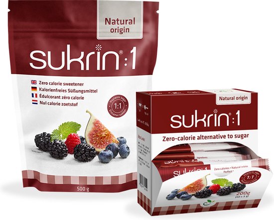 Sukrin - Combideal Sukrin:1 - Bevat Erythritol - 100% Natuurlijke Suikervervanger -... | bol