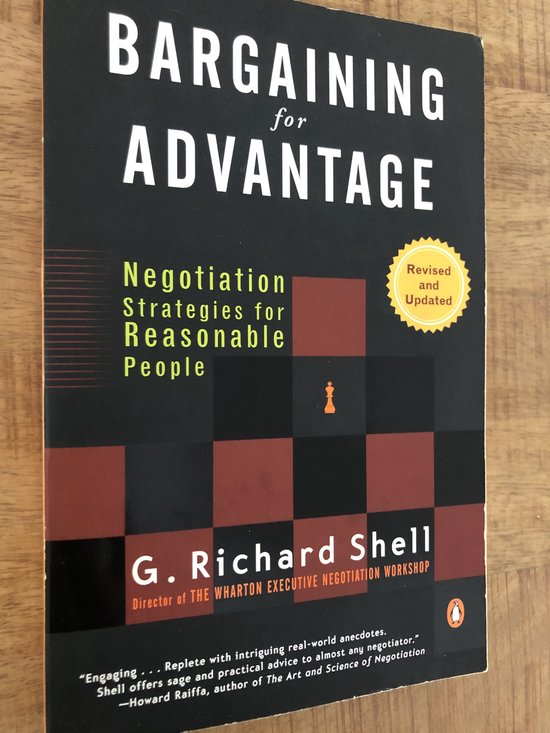 Bargaining For Advantage, G. Richard Shell | 9780143036975 | Boeken ...