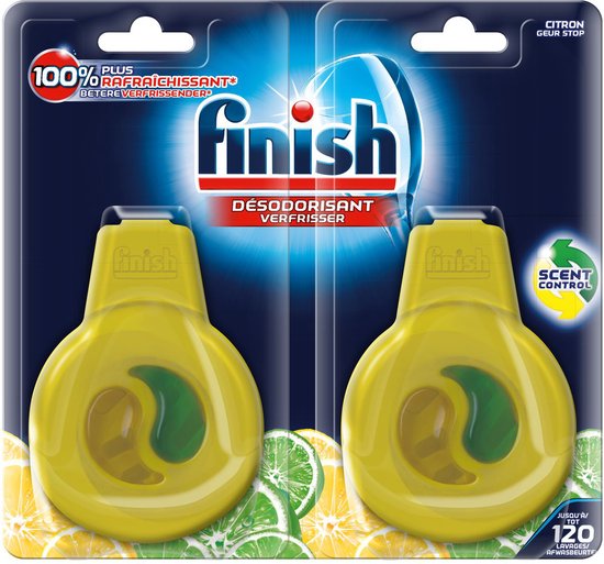 Finish Deo Citrofresh - Vaatwasser verfrisser citroen & limoen - 2 ...