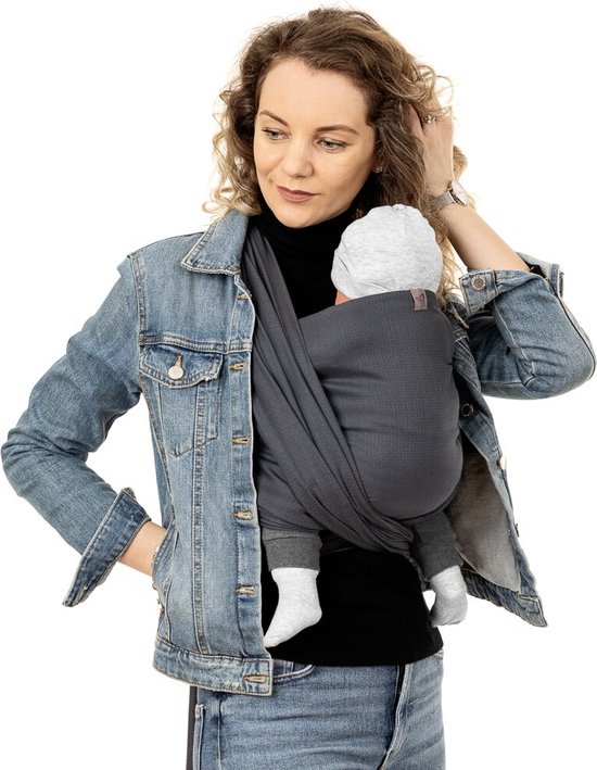 Fidella Draagdoek - Diamonds - antraciet - 460 cm lengte - maat 6 ...