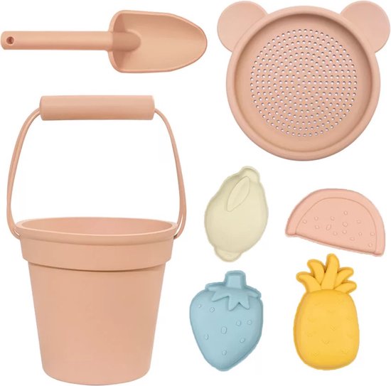 Siliconen strand set - Emmer - speelgoed - schepje - strand - beach ...