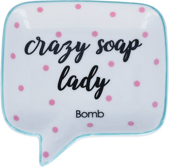 Bomb Cosmetics Crazy Soap Lady Soap Dishes-porselein zeepschaaltje | bol