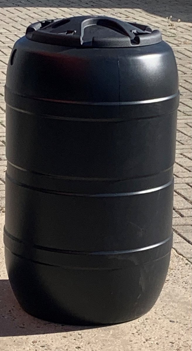 Regenton Ward 210L ks zwart + stander 3-delig | bol