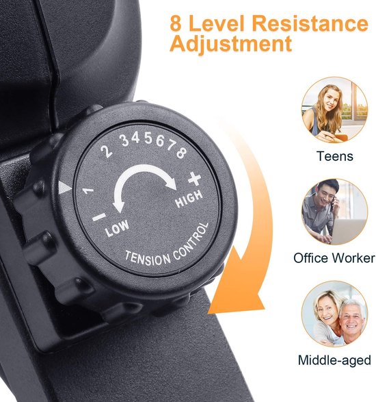 Stoelfiets - Aerobic - Fitness - Stepper - Mini Exercise Bike - LCD ...