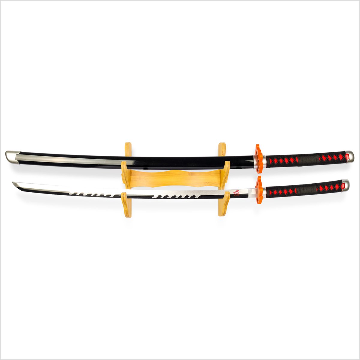 LBB Katana standaard hangend Bamboe - Houder - Voor 2 zwaarden - Ninja ...
