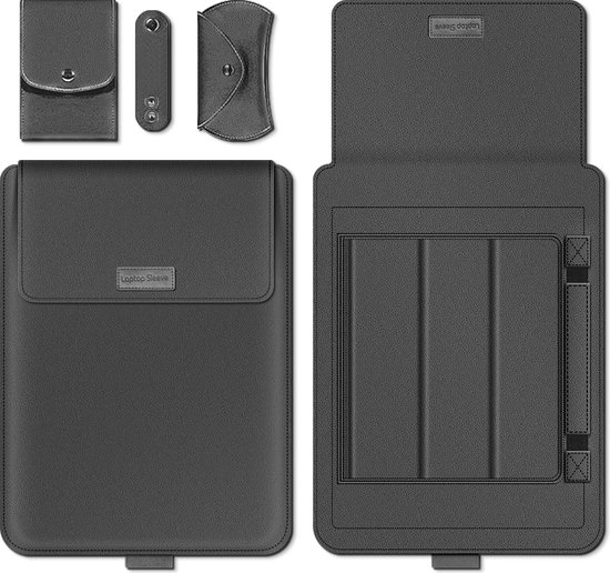 Laptop Sleeve Pouch Notebook Tas - PU Lederen Case - Laptoptas met ...