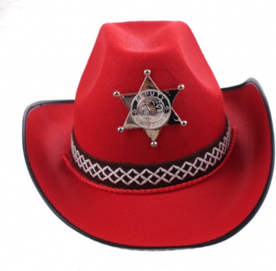 Feesthoed Rood - Versiering - Cowboy hoed - Vrijgezellenfeest - Thema ...