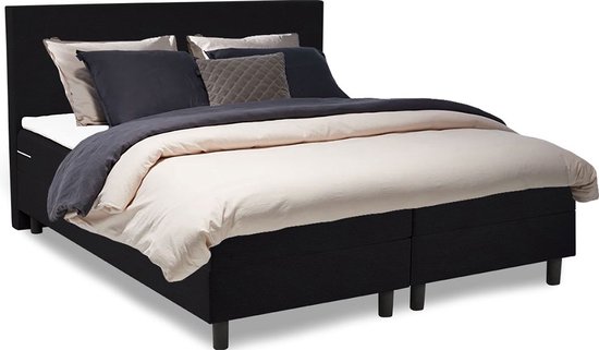 SleepProfit Modern Boxspring 200x220 | Zwart | pocketvering matras ...