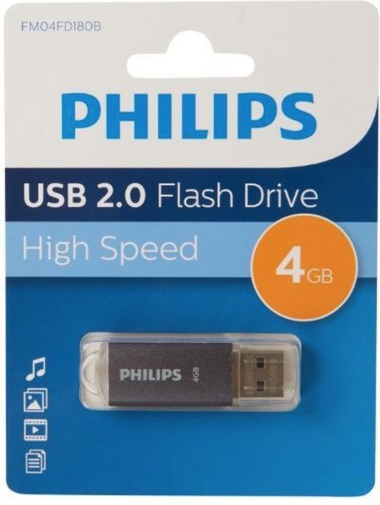 Philips || USB 2.0 || Flash drive || High speed || 4GB | bol