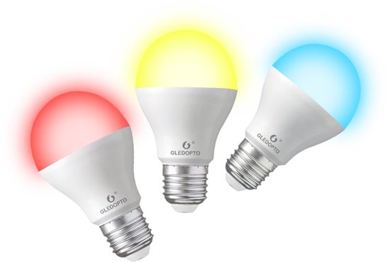 GLEDOPTO Zigbee 6 Watt Kleur+Dual Wit | E27 6W 230V | ZLL Mesh | GL-B007ZS | bol.com