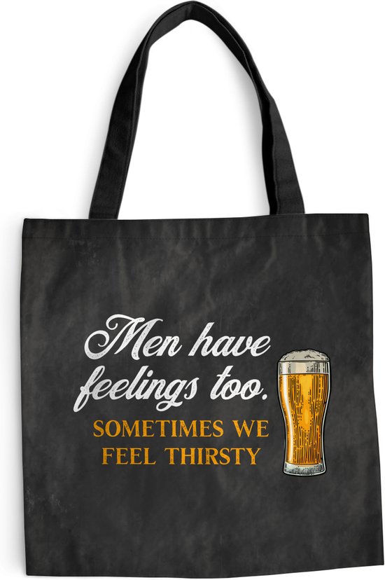 Schoudertas - Strandtas - Shopper Bier - Mannen - Humor - Spreuken ...
