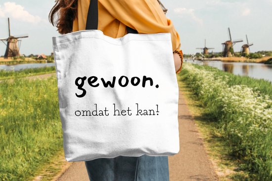 Schoudertas - Strandtas - Shopper Gewoon omdat het kan! - Spreuken ...
