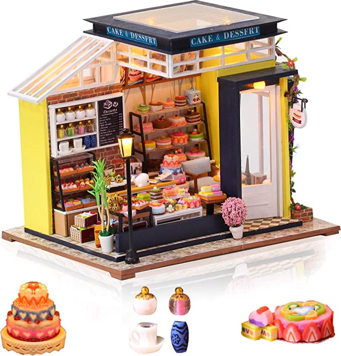 Premium DIY Miniatuur Poppenhuis KIT - Zelf een huis bouwen ...