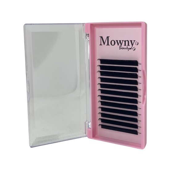 One by one wimperextensions - D-krul - 0,15mm - 11mm - Mowny Beauty | bol