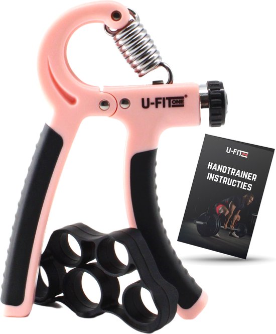 U-Fit One® 8 Counter Piece Hand Squeeze Set Oranje - Fitness Hand ...
