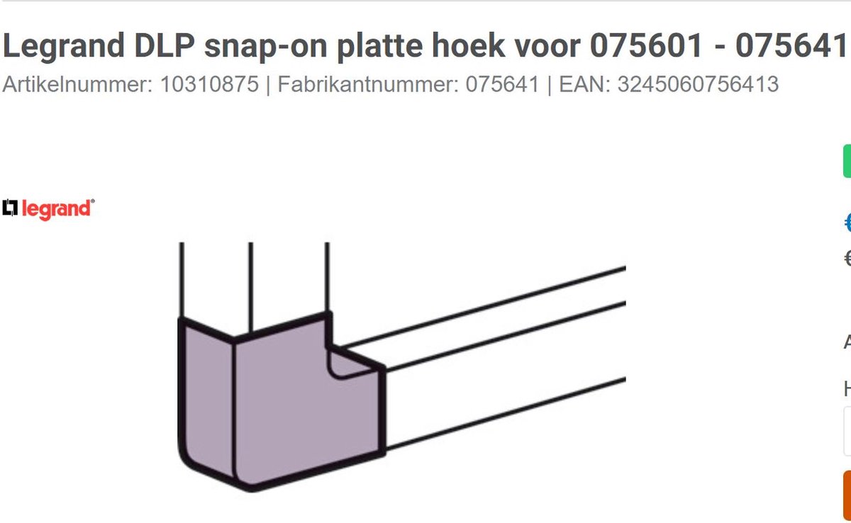 Legrand/ Van Geel DLP Verticaal hoekstuk wandgoot | bol.com