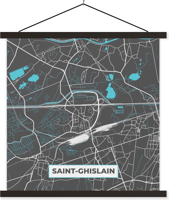 Posterhanger incl. Poster - Schoolplaat - Kaart – Plattegrond ...