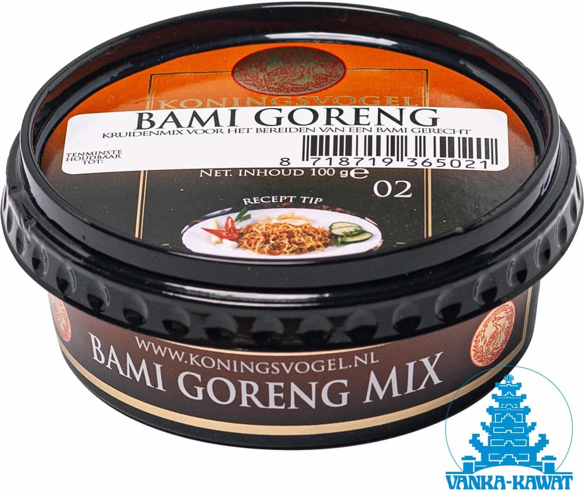Koningsvogel® | 6 x 100 gr boemboe | Bami Goreng | kruidenmix | nr 02 | bol