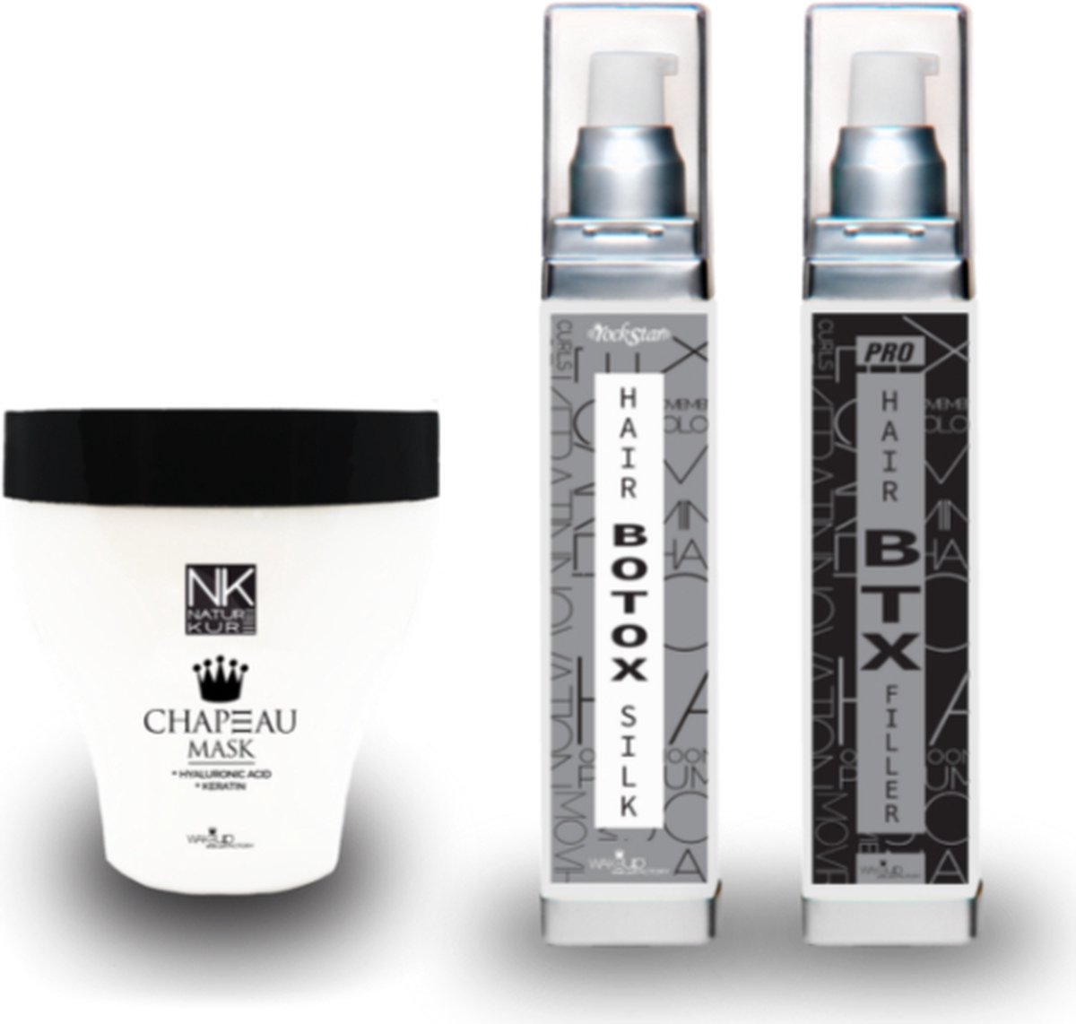 BTX botox voor haar Treatment Set Shampoo 250 ml + Btx Silk 120 ml + Chapeau Masker... | bol.com