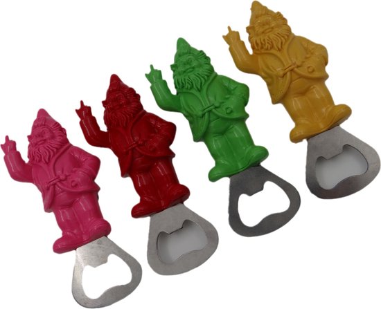 Stoobz kabouter fuck you flesopener set van 4 - bieropener - stoute ...