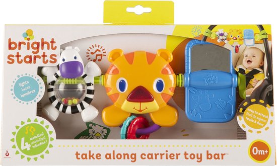 Bright Starts Hop Along Carrier Toy Bar - Voor kinderzitje - Oog ...