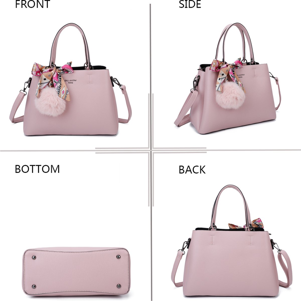 Gallantry - Handtas - Schoudertas - Roze | bol.com