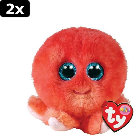 2x TY Ty Teeny Puffies Octopus Knuffel Sheldon 10 cm | bol.com