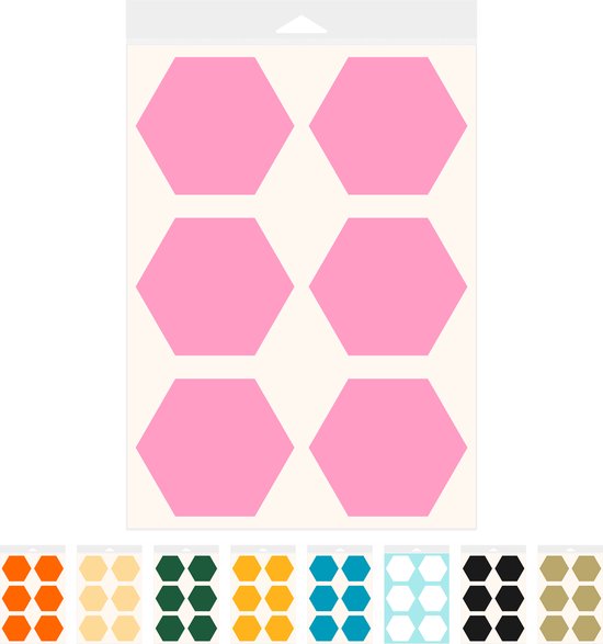 Hexagon Decoratie Muurstickers - Zeshoek Decoratie Stickers ...