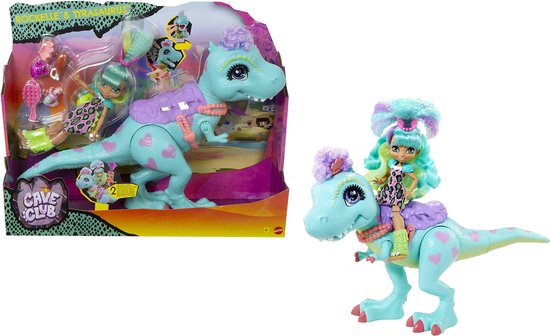 Cave Club Pop Rockelle avec T- Rex - 22 cm de hauteur - Accessoires de ...