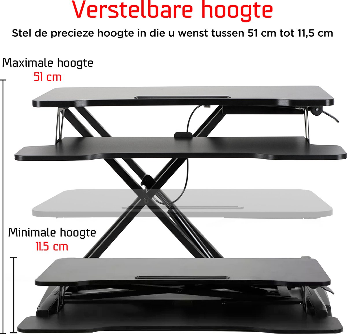 Dynaseat - Bureau verhoger voor zit sta werkplek - zit sta bureau ...