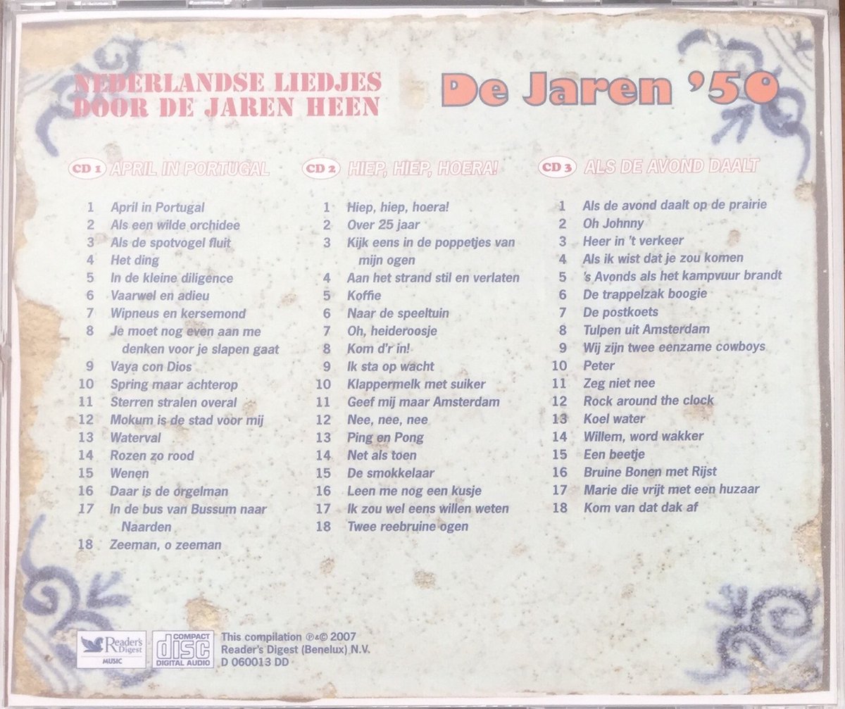 Nederlandse Liedjes Door De Jaren Heen - De Jaren 50, Verschillende ...