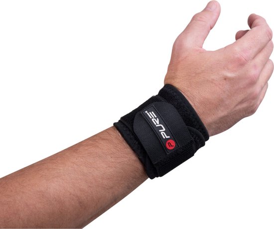 Pure 2 Improve Wrist Support - Zwart/Rood - Unisex - One Size | bol