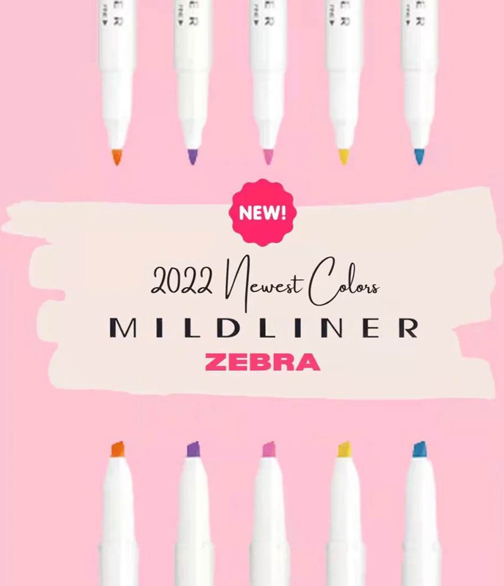 Zebra Mildliners Highlighters 35 stuks verpakt in een Handige A4 ...