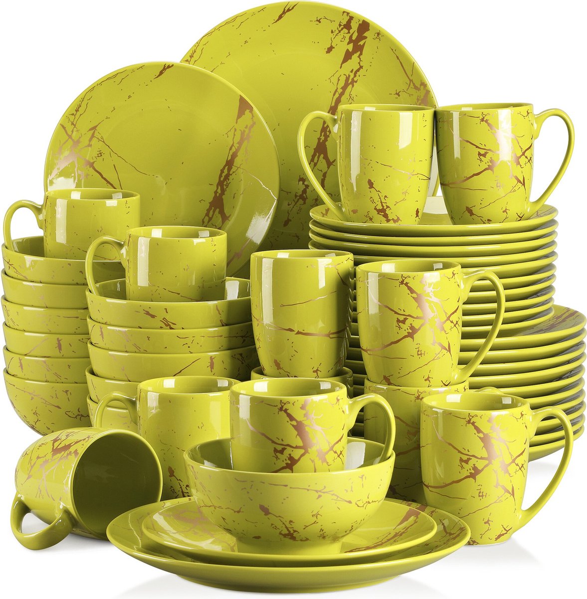 Service de vaisselle - 48 pièces - pour 12 personnes - Service de ...