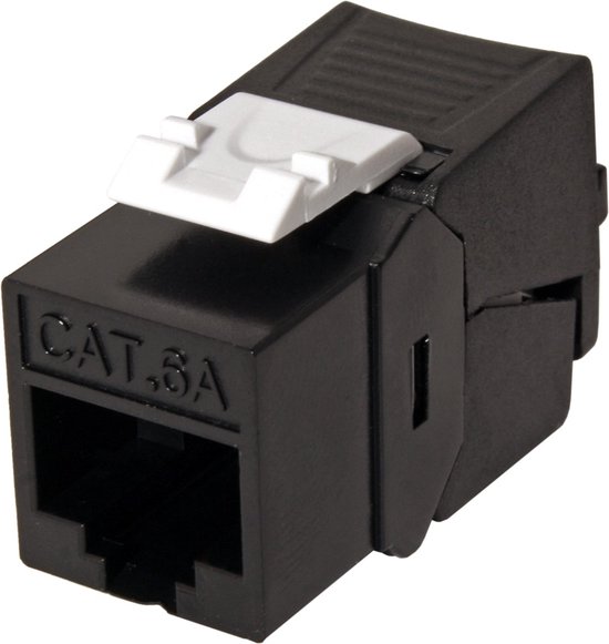 UTP CAT6a 10 Gigabit Keystone module RJ45 - LSA (toolless) - compact ...