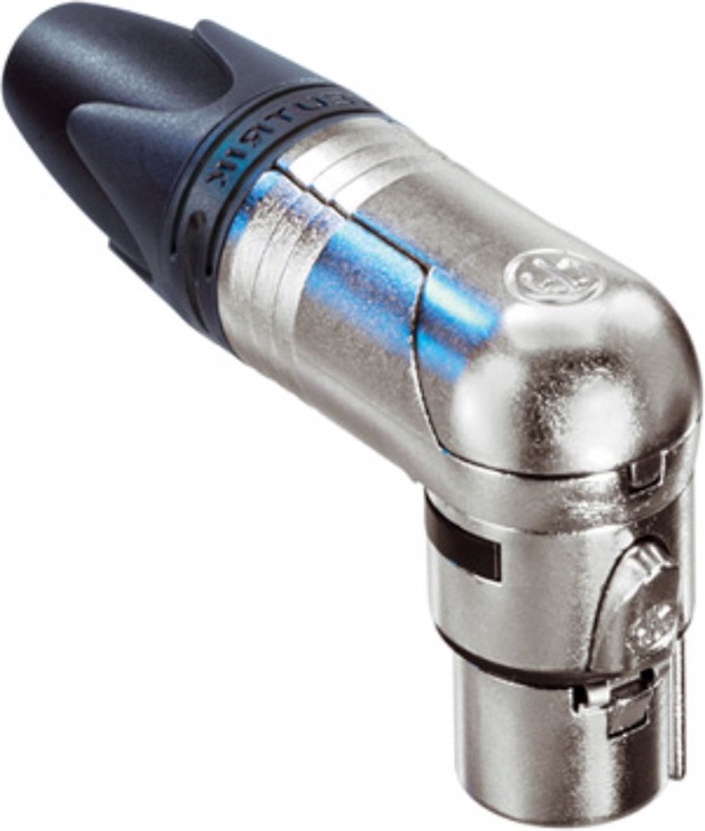 Neutrik NC4FRX XLR 4-pins (v) haakse connector / zwart/grijs | bol