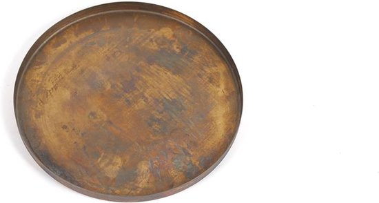 Rasteli Schaal Aged Antik Rond Bruin-Brons D 20 cm H 1,5 cm | bol.com