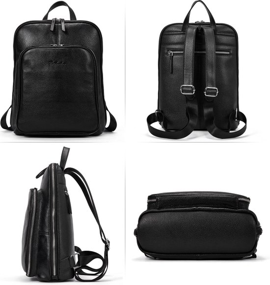 Bostanten | Lederen Rugzak | Casual Reistas | Handtas | College Tas ...