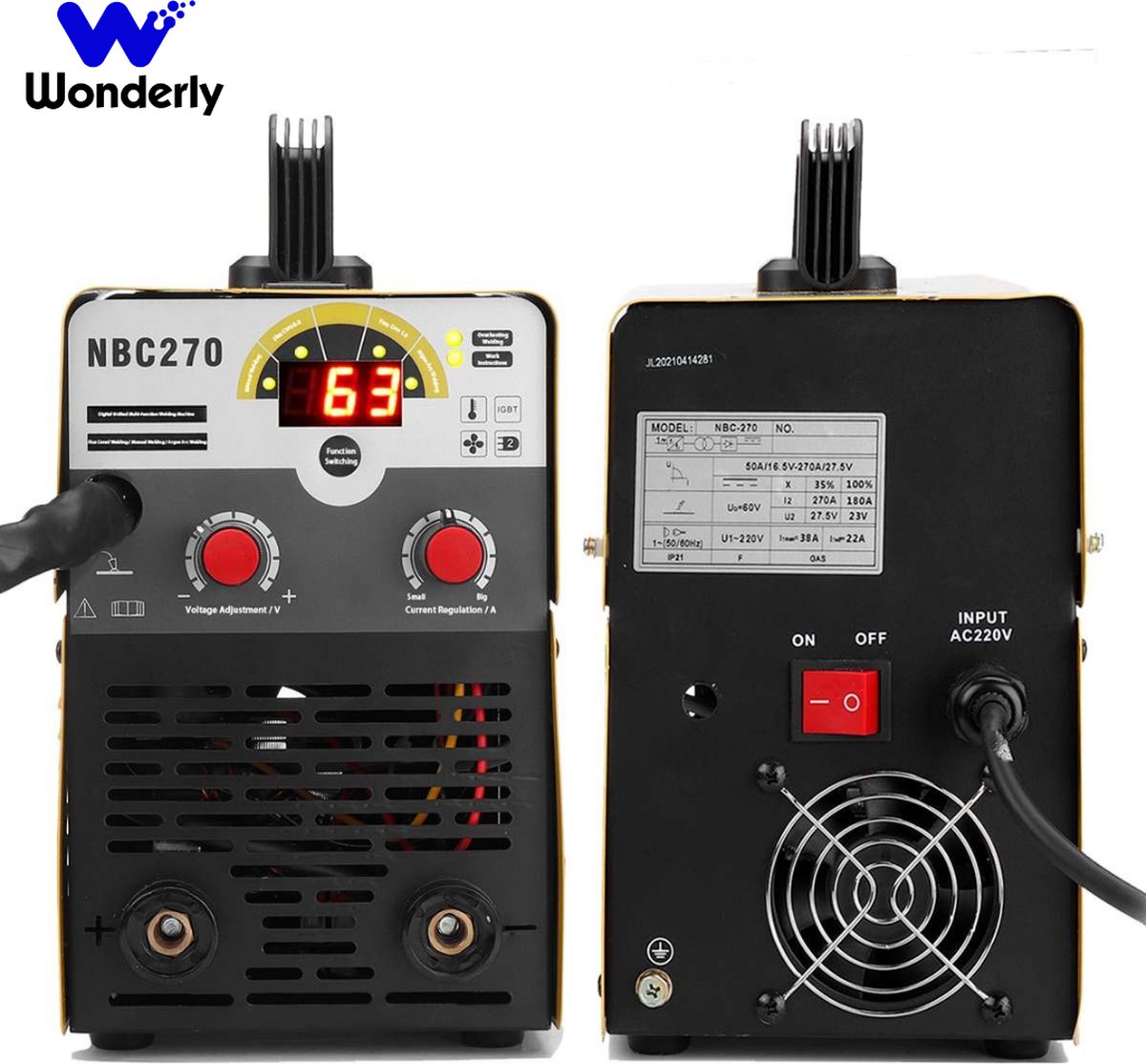 Wonderly Lasapparaat Elektrode - Lasmachine Mig Mag Instelbaar - Lassen ...