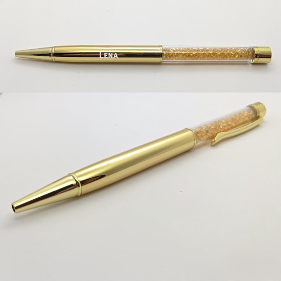 Pen Met Diamantjes En Naam Gravering - Lena | bol
