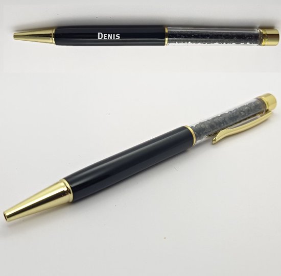 Pen Met Diamantjes En Naam Gravering - Denis | bol