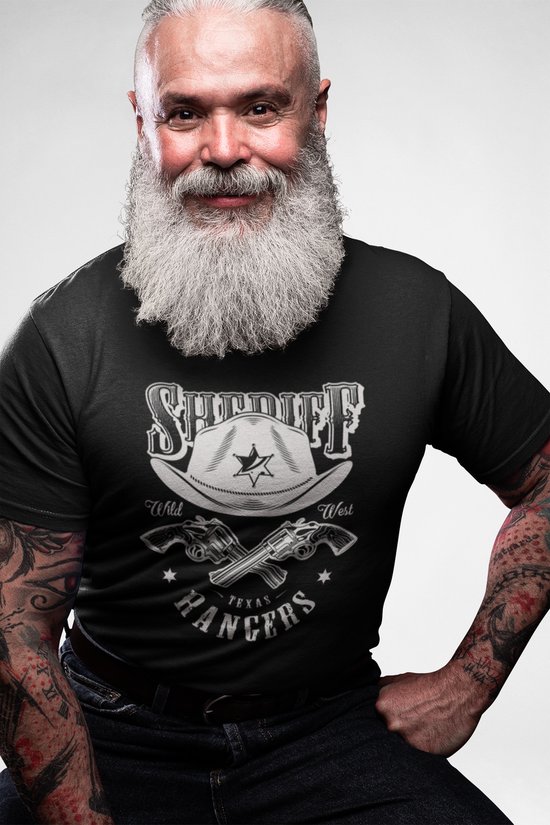 Rick & Rich Sheriff Texas - T-shirt S - Ranger Hat tshirt - t shirt ...