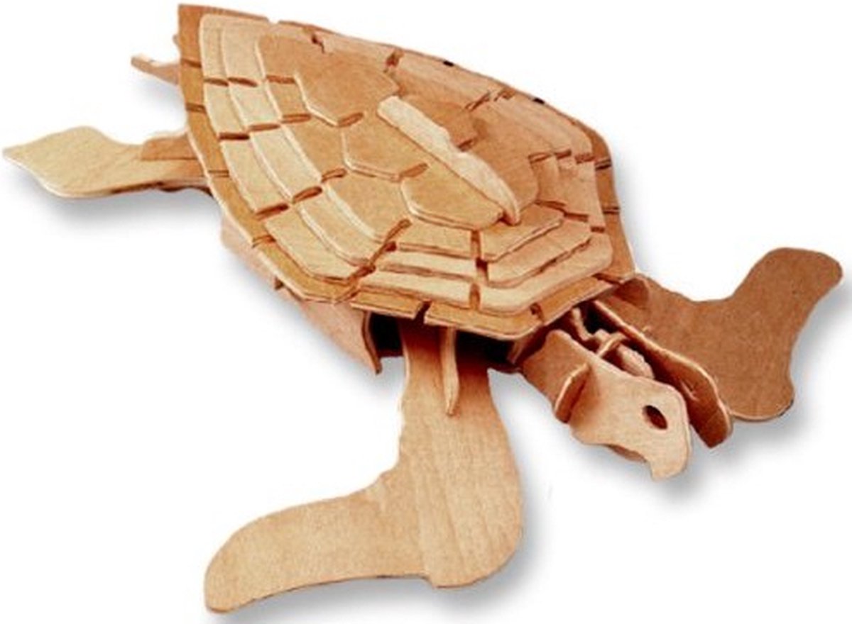 Bouwpakket 3D Puzzel Schildpad- hout | bol.com