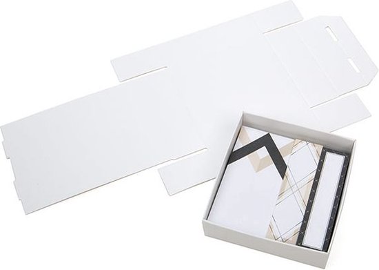 Kartonnen Doosje Bodem Wit 80 x 25 x 85 mm - 25 stuks | bol
