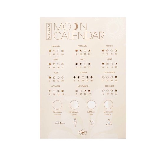 Maankalender 2023 a5 - Lotus | bol.com