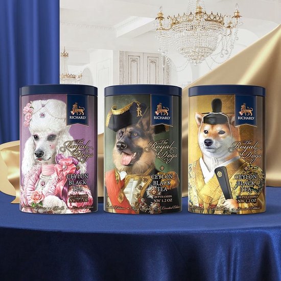 RICHARD THEE ROYAL HONDEN -THEE CADEAU - SET VAN 3 BLIKKEN - KING ...