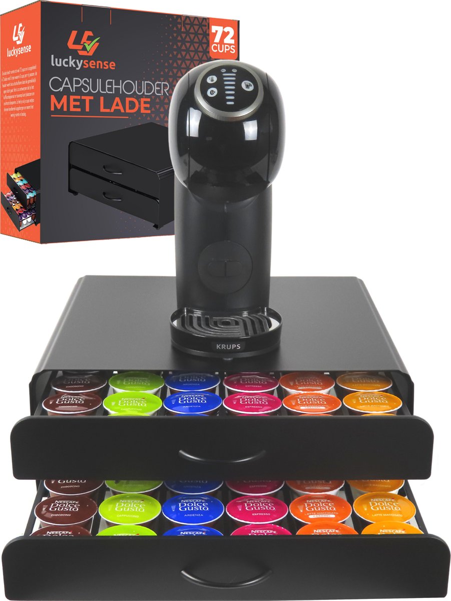 Capsulehouder met Lade Dolce Gusto - Cups Houder voor 72 Koffie Capsules -... | bol.com